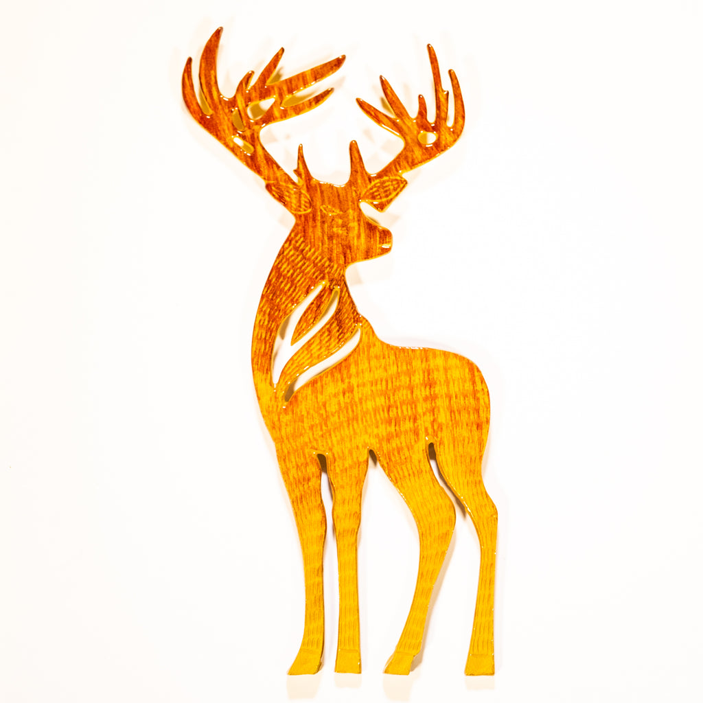Brushed Gold Standing Stag 50 cm (Trade min 2 / Retail min 2) - COME A ...